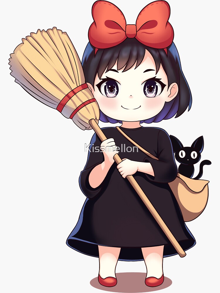 "Kiki chibi" Sticker for Sale by Kissmellon | Redbubble