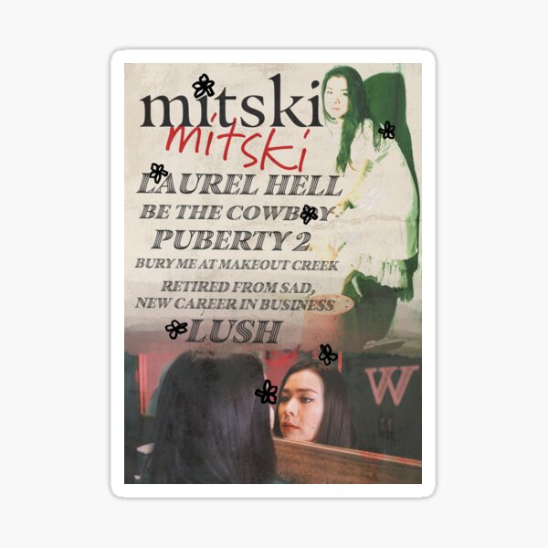 "Mitski Discography Poster" Sticker for Sale by postersbysyd | Redbubble