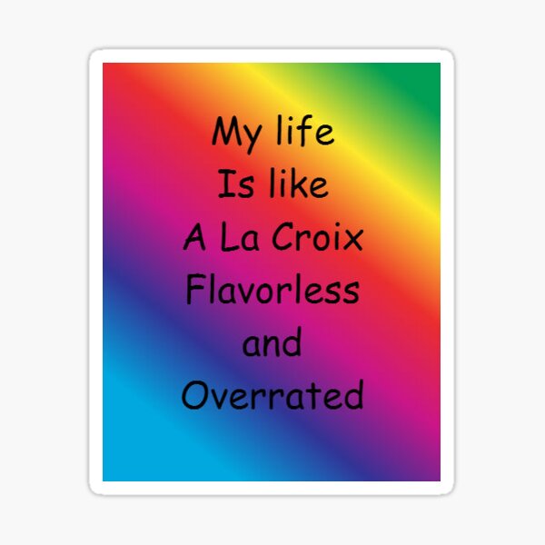 "La Croix" Sticker by Chriss- | Redbubble