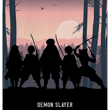 "Demon Slayer Minimal poster" Poster by manonpradier | Redbubble