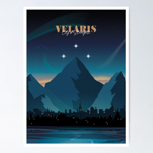 "Velaris acotar Minimal poster" Poster by manonpradier | Redbubble