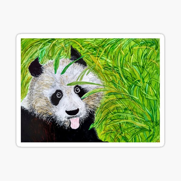 "Pandamonium" Sticker by LiaWeirInk | Redbubble