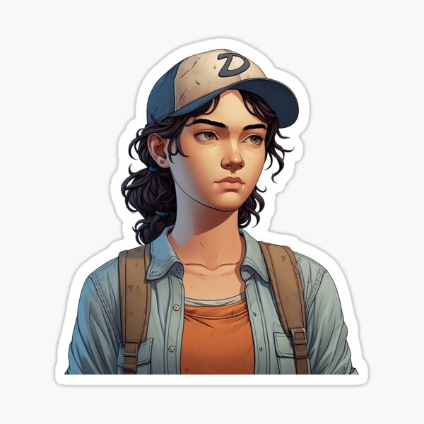 "Clementine - The Walking Dead" Sticker for Sale by BubbleTrouble4 ...