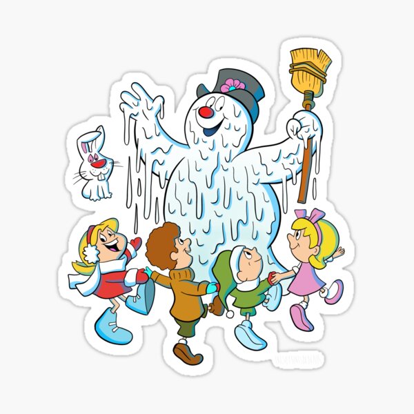 "Melty The Snowman" Sticker for Sale by blairgoudie | Redbubble