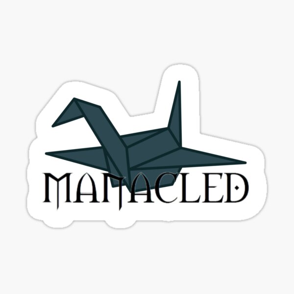 "Manacled logo sticker" Sticker for Sale by Sara Lopez | Redbubble