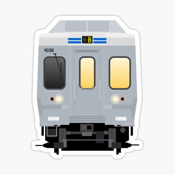 "SEPTA Market Frankford Line ADtranz M4 Train" Sticker for Sale by ...