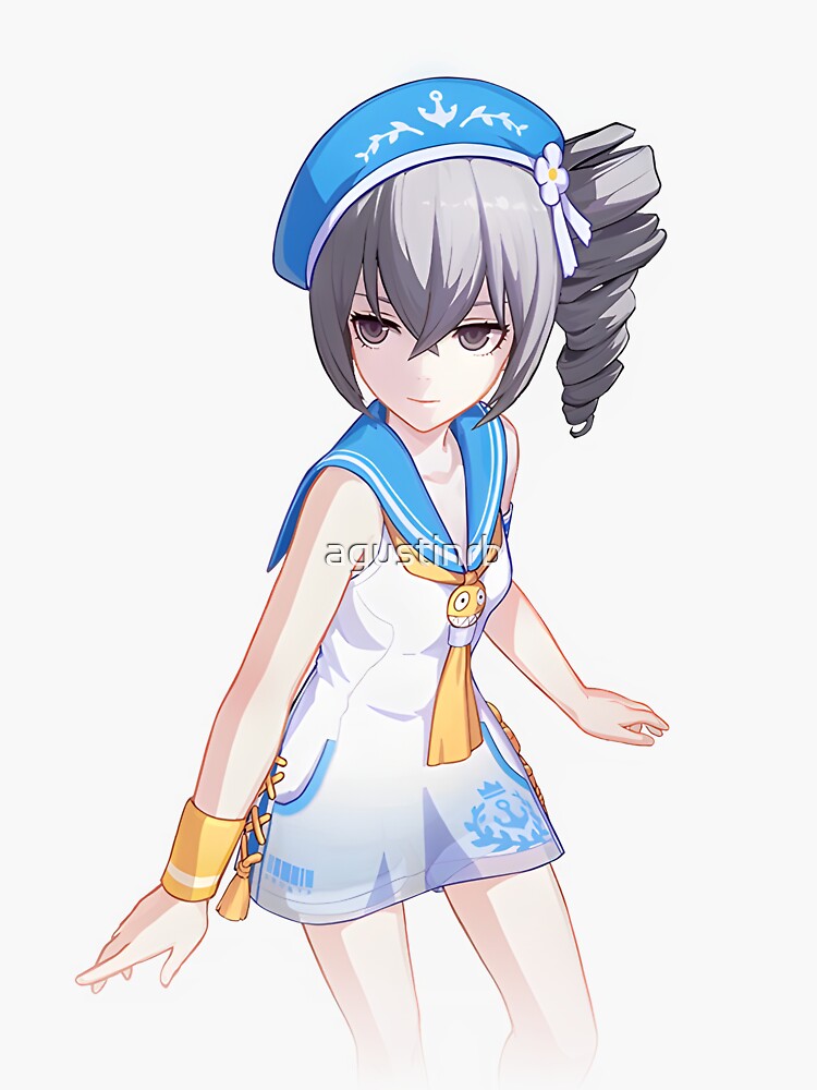 "Honkai Impact 3rd Bronya Zaychik Blue Reunion" Sticker for Sale by ...