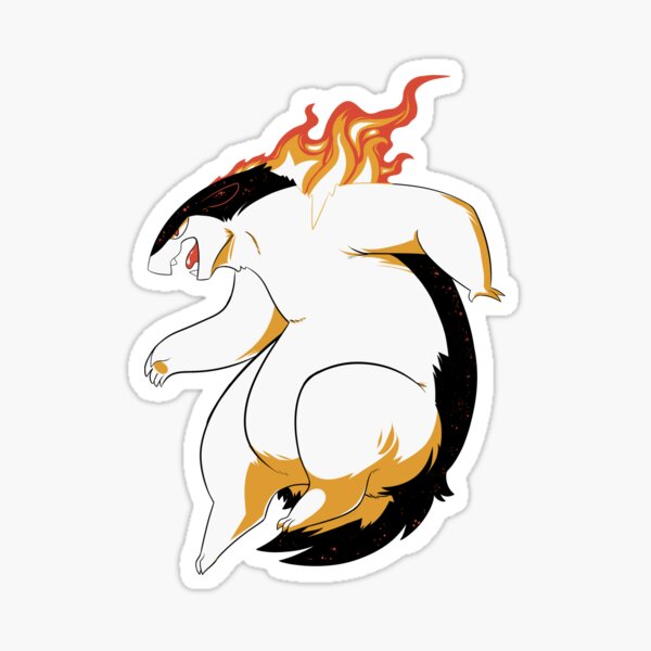 "Typhlosion" Sticker by acidkat | Redbubble