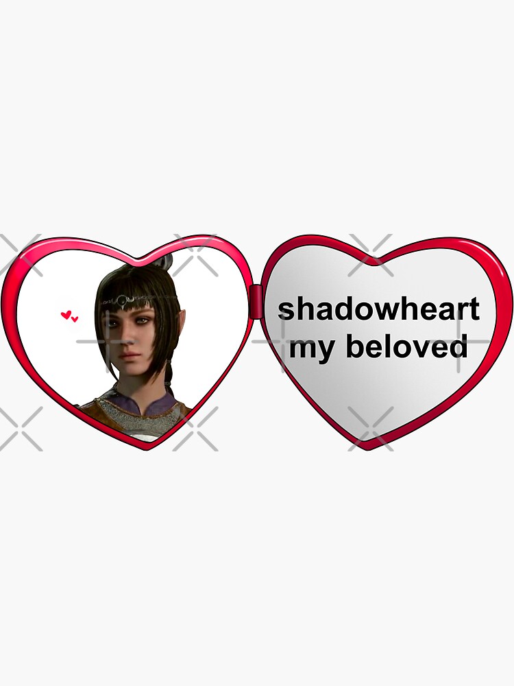 "Shadowheart My Beloved Baldur's Gate 3 Meme" Sticker for Sale by ...