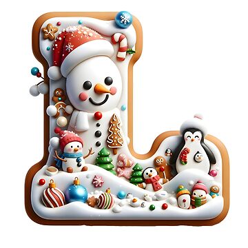 "Christmas Letter L" Poster for Sale by pawipat | Redbubble