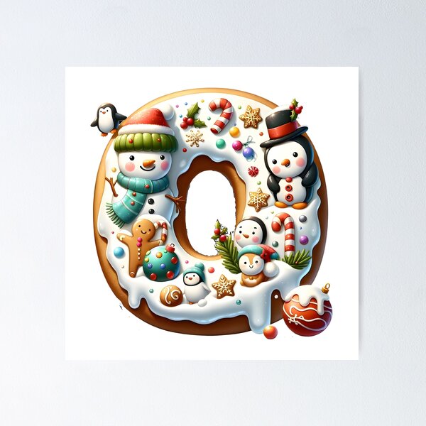 "Christmas Letter O" Poster for Sale by pawipat | Redbubble