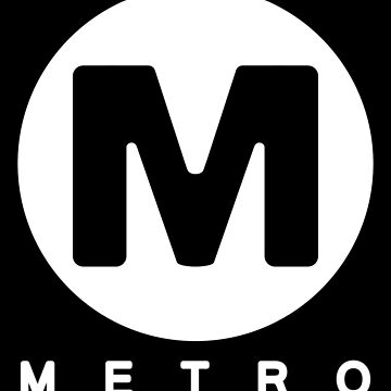 "Vintage Los Angeles Metro Logo" Sticker for Sale by LeonTransit ...