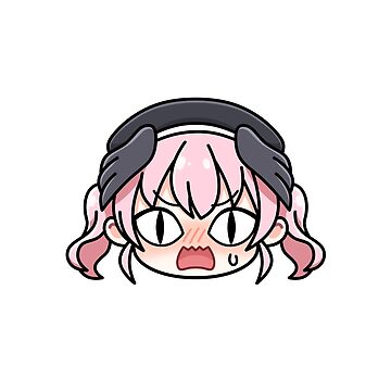 "Shimoe Koharu Blue Archive Chibi Head" Sticker for Sale by Noredji ...