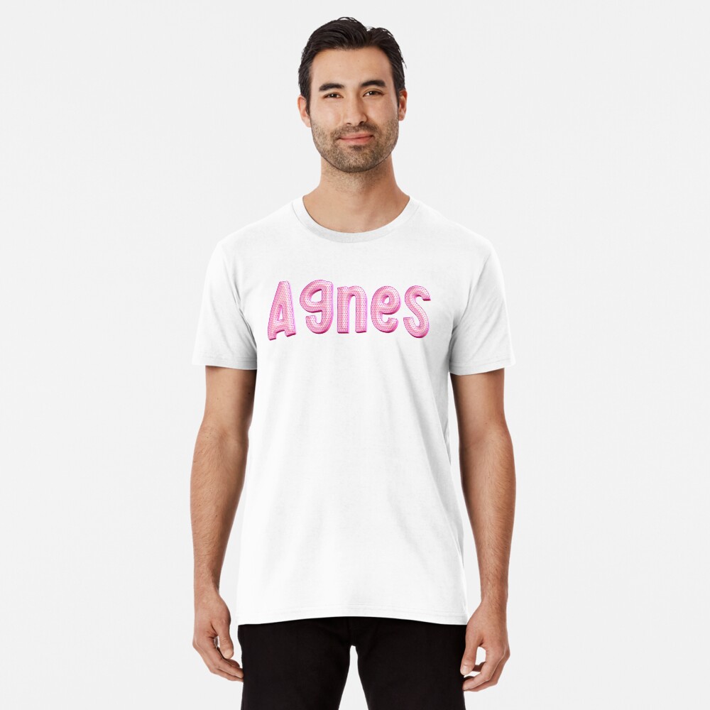 "Pink Love Agnes Name Label" Sticker for Sale by NormadWorld | Redbubble