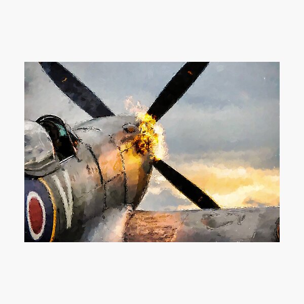 "Spitfire FIRING UP - Fantastic Spitfire WWII art - world war 2 art ...