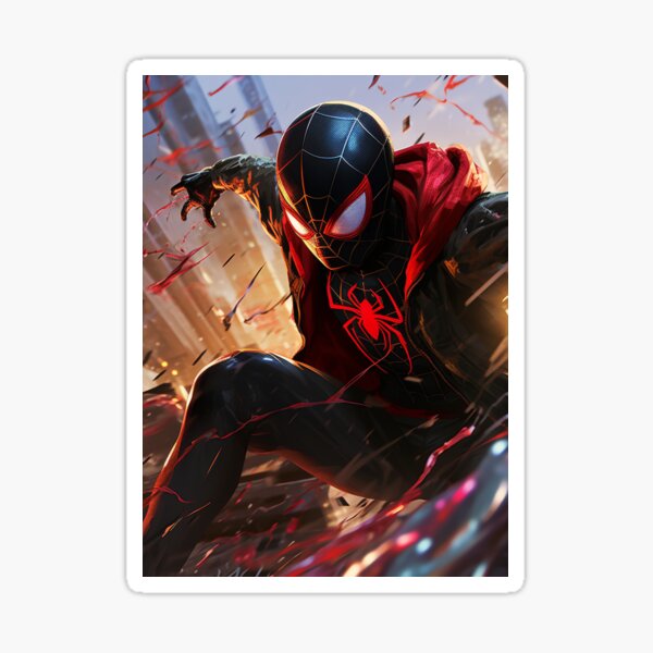 "Miles Morales " Sticker for Sale by keytee | Redbubble
