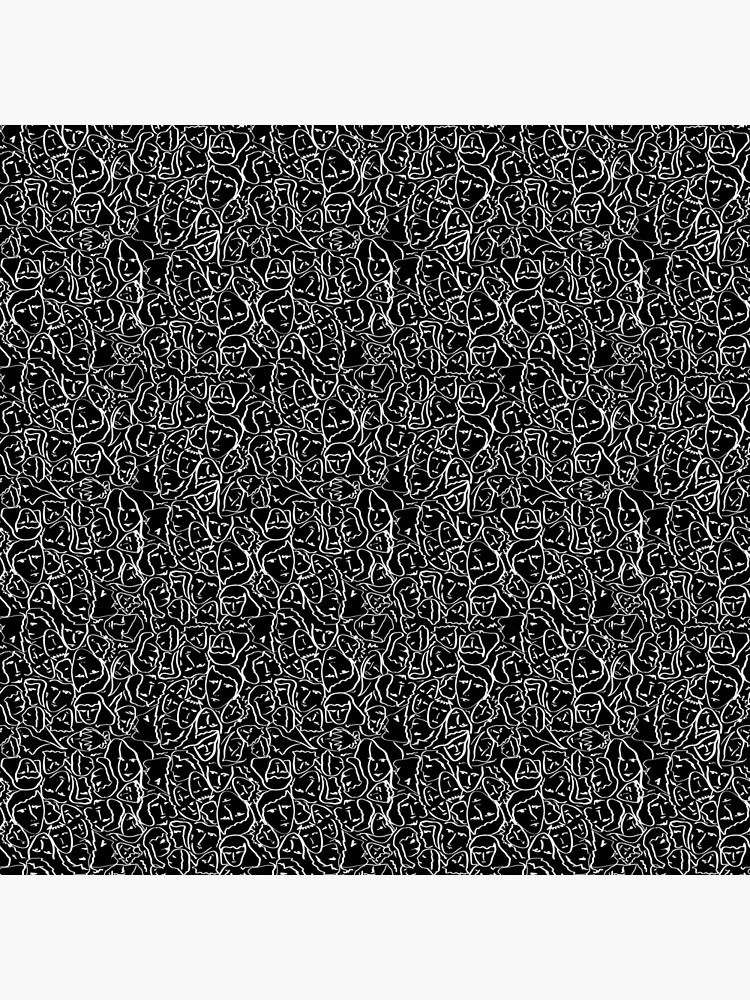 "Call Me By Your Name Mini Elio Ink Shirt Faces in White Outlines on ...