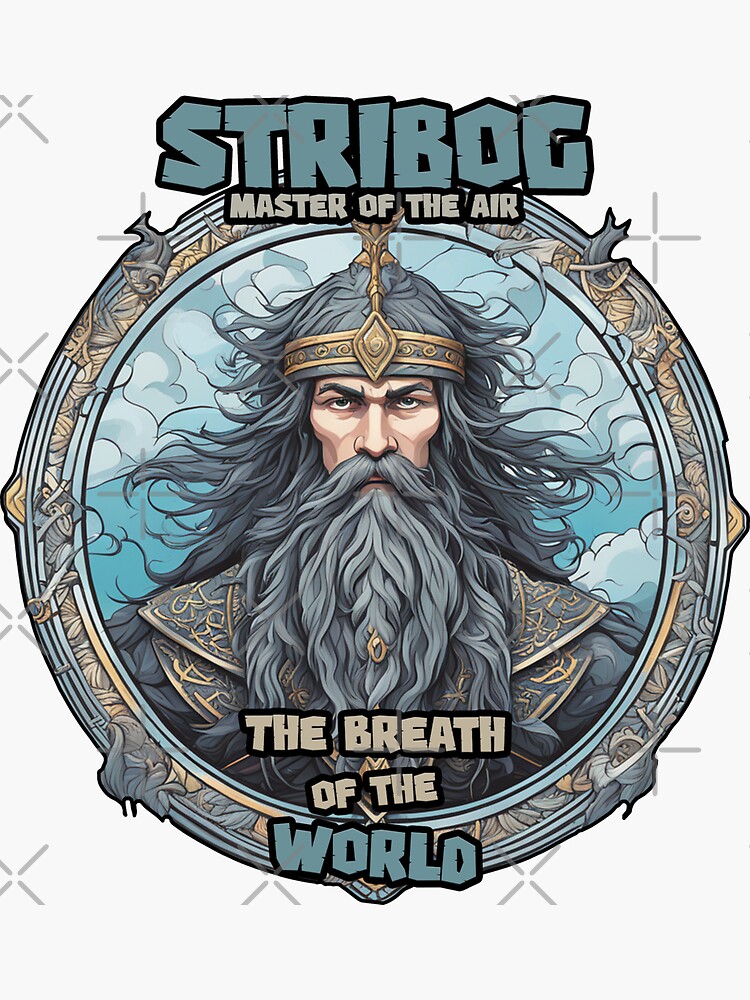 "Stribog: Master of the Air" Sticker for Sale by shypixels | Redbubble