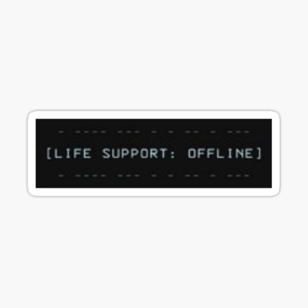 "Lethal Company Life Support Offline" Sticker for Sale by EmberlyDawn ...