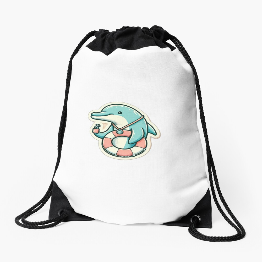 "Lifeguard Dolphin with Whistle" Sticker for Sale by daneko | Redbubble