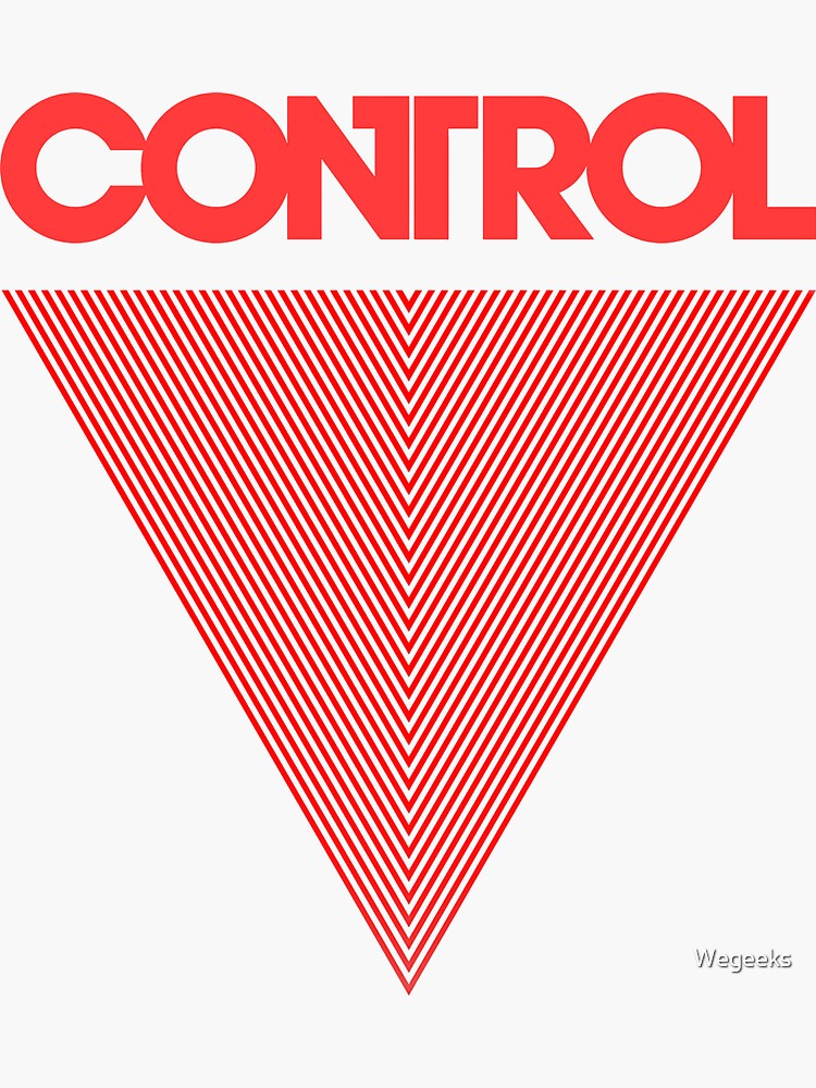 "Control - Inverted Red Triangle" Sticker for Sale by Wegeeks | Redbubble