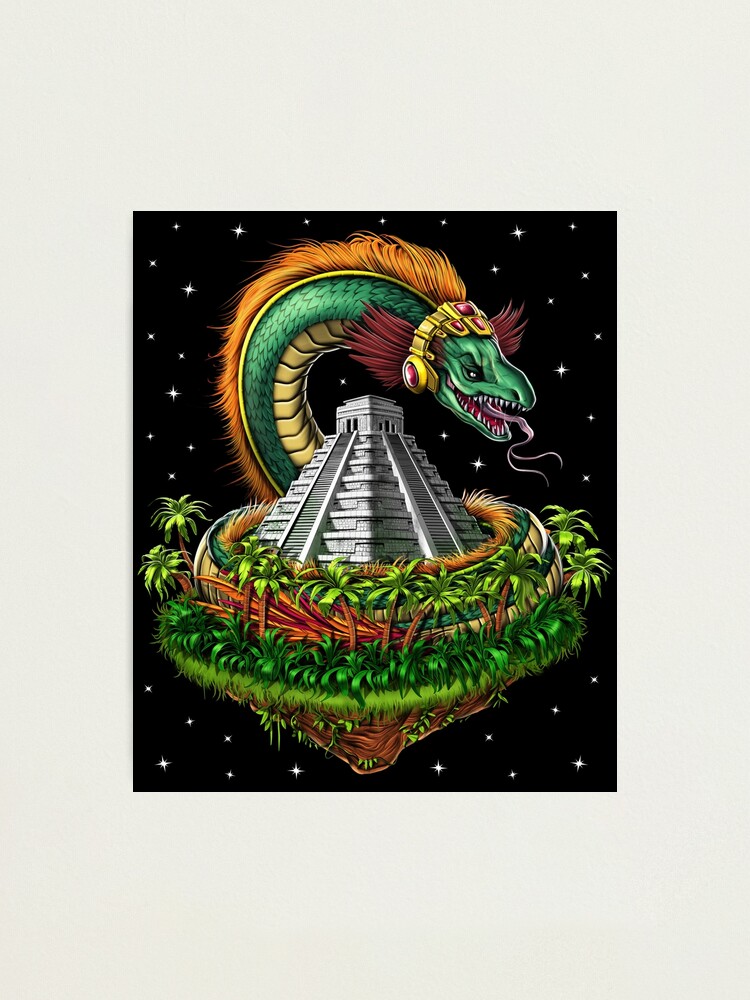 Quetzalcoatl Feathered Serpent Aztec Art Q Is For Quetzalcoatl By
