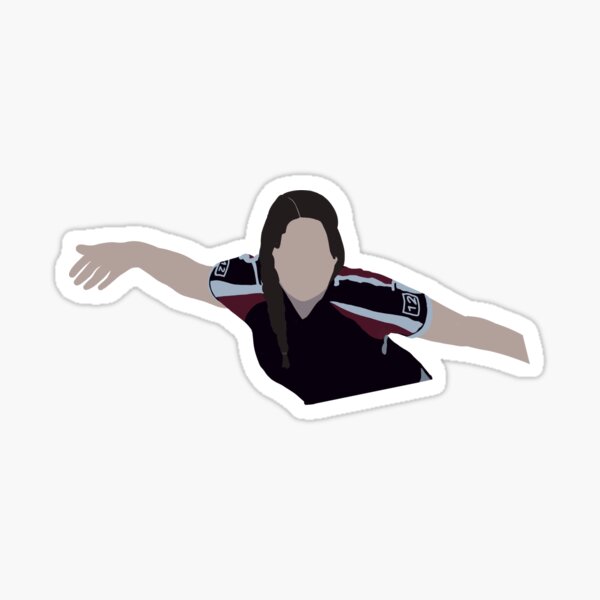"Katniss Everdeen bowing at tribute presentation" Sticker for Sale by ...