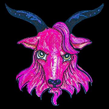 "Pink Baphomet" Sticker for Sale by cultthirtythree | Redbubble