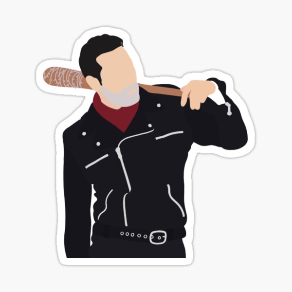 "Negan" Sticker for Sale by laurakatiex | Redbubble