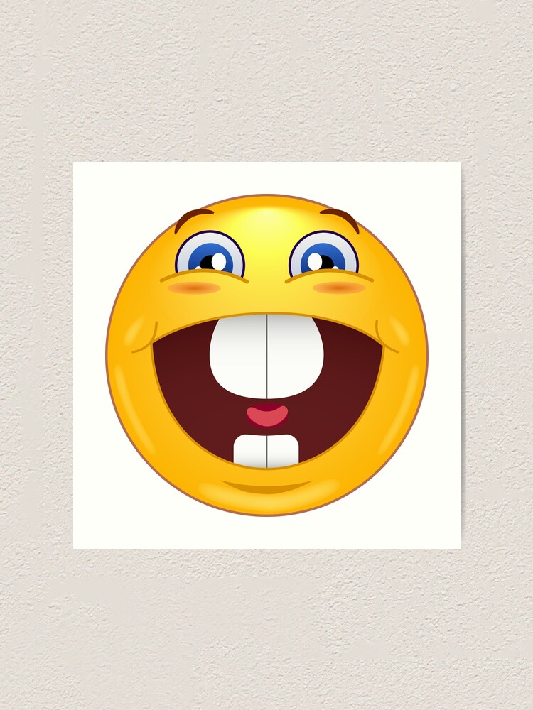 "Happy Emoji Meme" Art Print for Sale by shlaboza | Redbubble