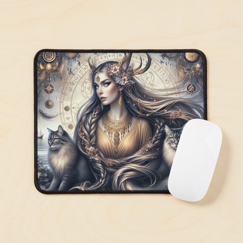 "Freya: Goddess of love and nature in divine splendor" Poster by ...