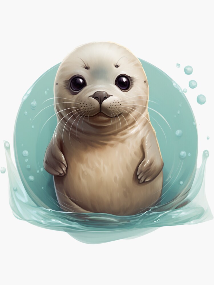 "seal pup sticker" Sticker for Sale by REDBELLA83 | Redbubble