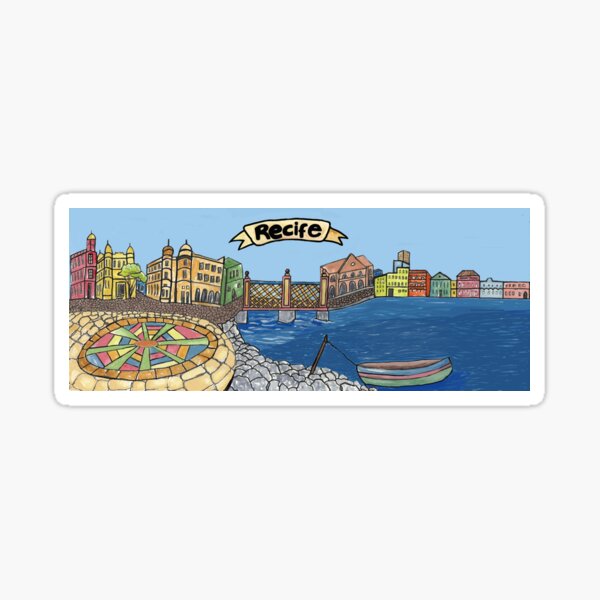 "Recife" Sticker by Mirellarussell | Redbubble