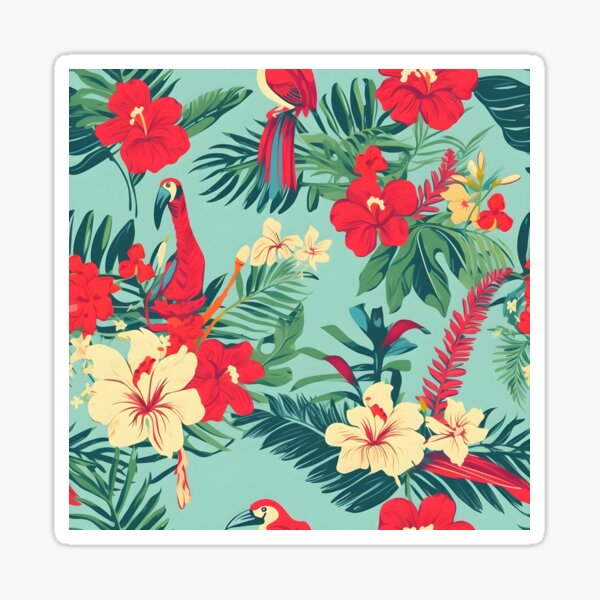 "hawaii seamless digital paper" Sticker for Sale by Your Dreams SHOP ...