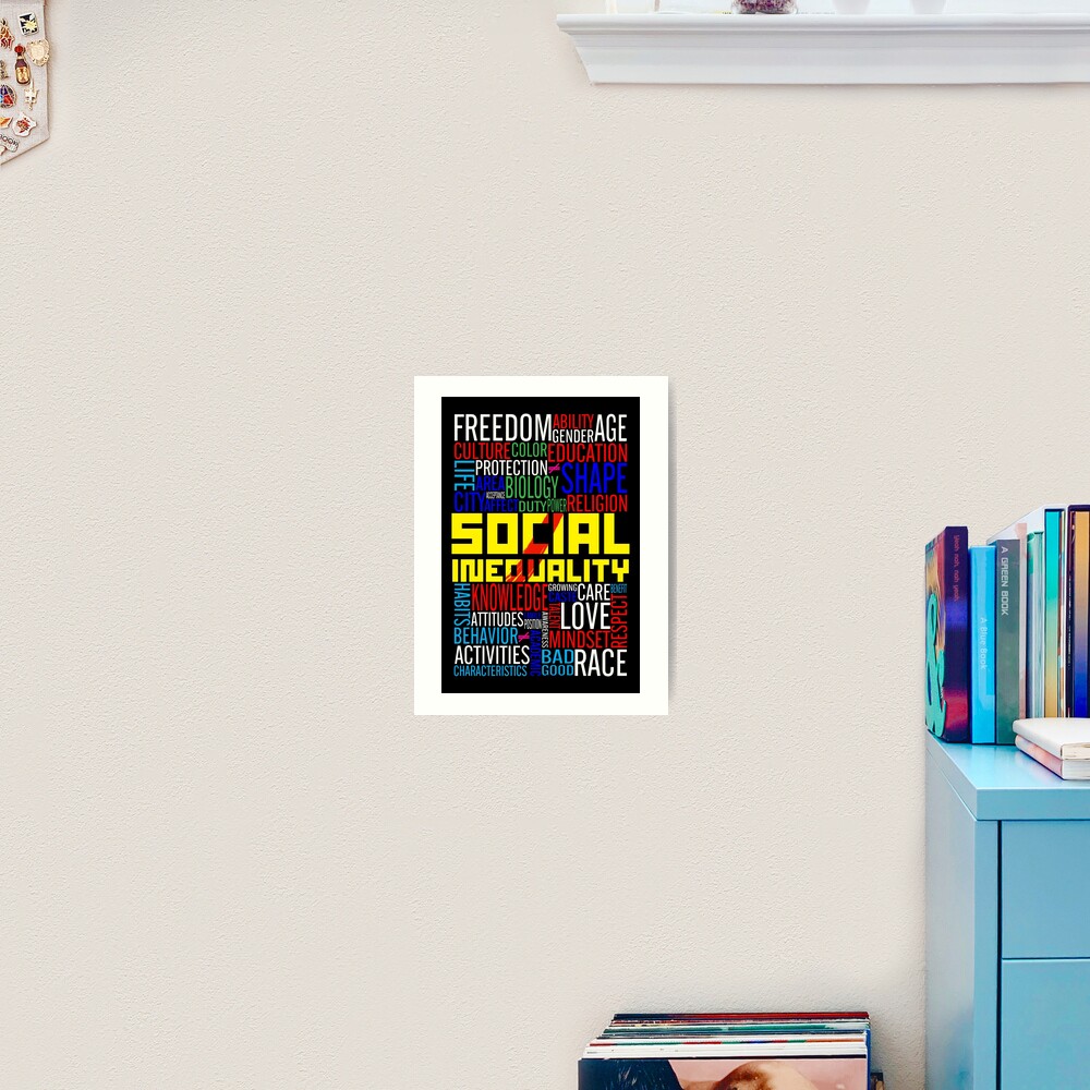 "Social Inequality" Poster for Sale by glycediab | Redbubble