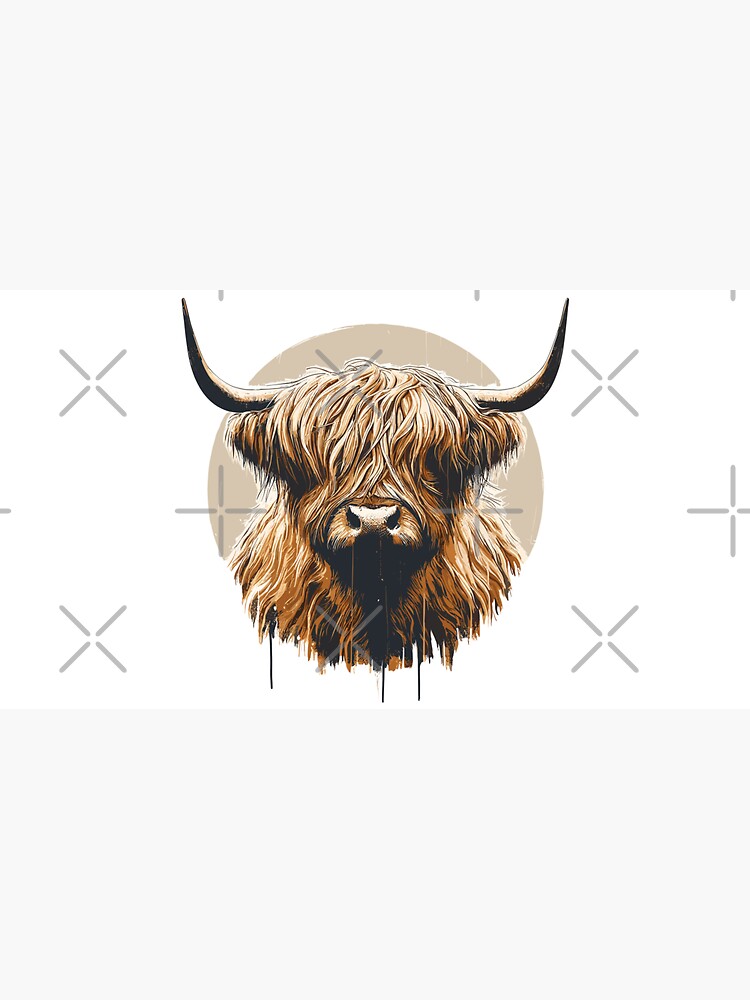 "Funny vintage scottish highland cow heilan coo" Cap for Sale by ...