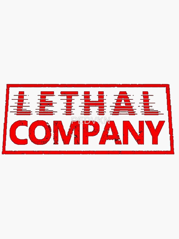 "Lethal Company logo" Sticker by PEDVKN | Redbubble