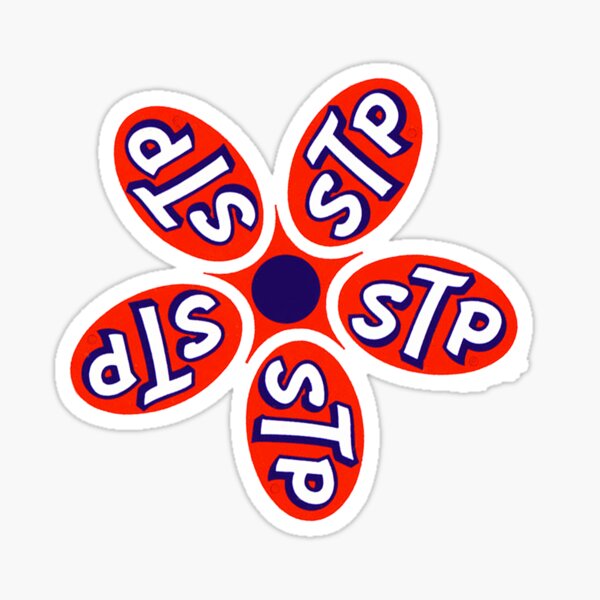 "STP flower seventies sticker - Hot Rod, Rat Rod, Gasser, Funny car ...