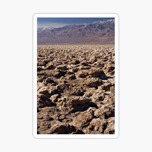 "Salt encrusted desert landscape at Devils Golf Course, Death Valley ...