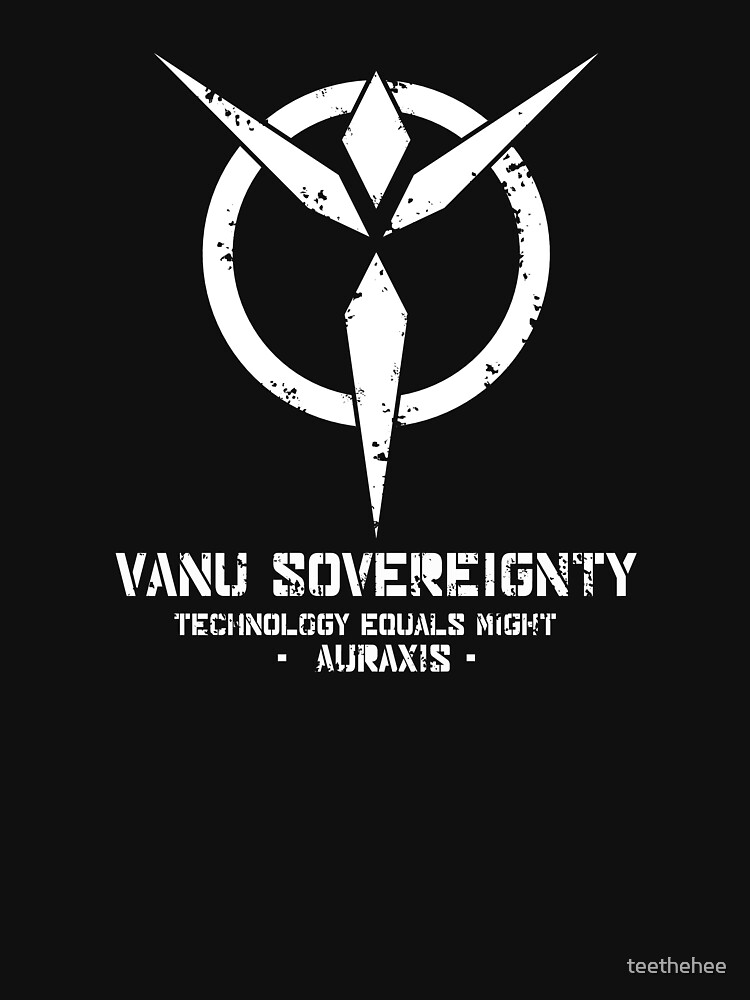 " Planetside 2 | Large Vanu Sovereignty Weathered Logo" T-shirt for ...