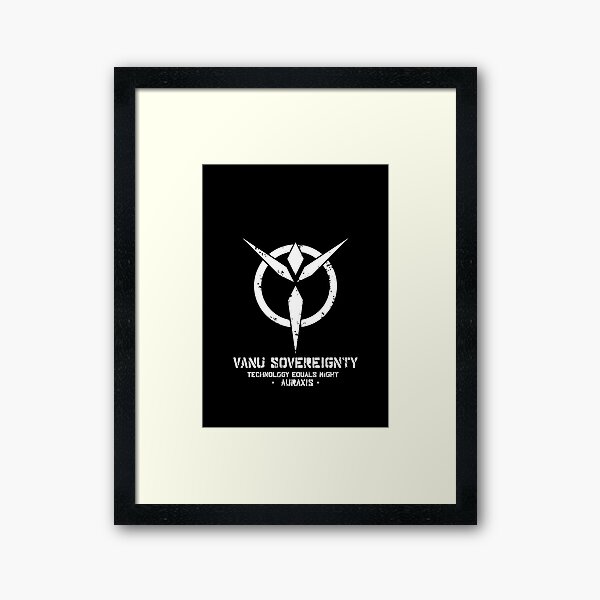 " Planetside 2 | Large Vanu Sovereignty Weathered Logo" Framed Art ...