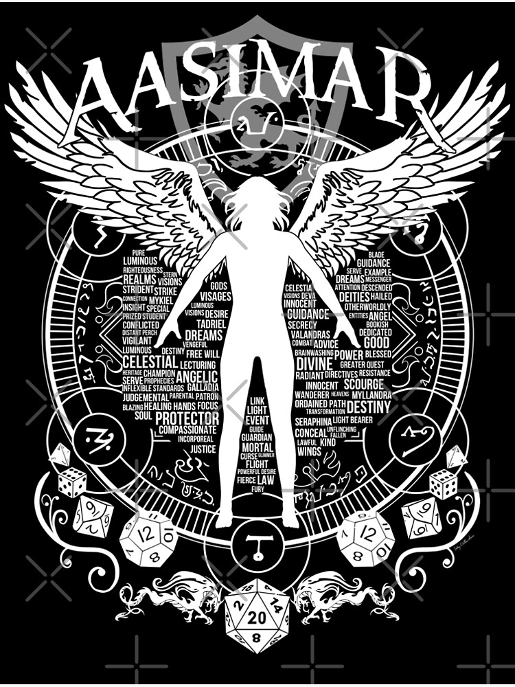"Aasimar - White" Poster by Milmino | Redbubble
