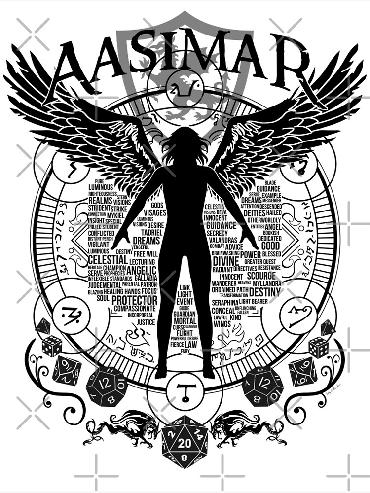"Aasimar - Black" Poster by Milmino | Redbubble