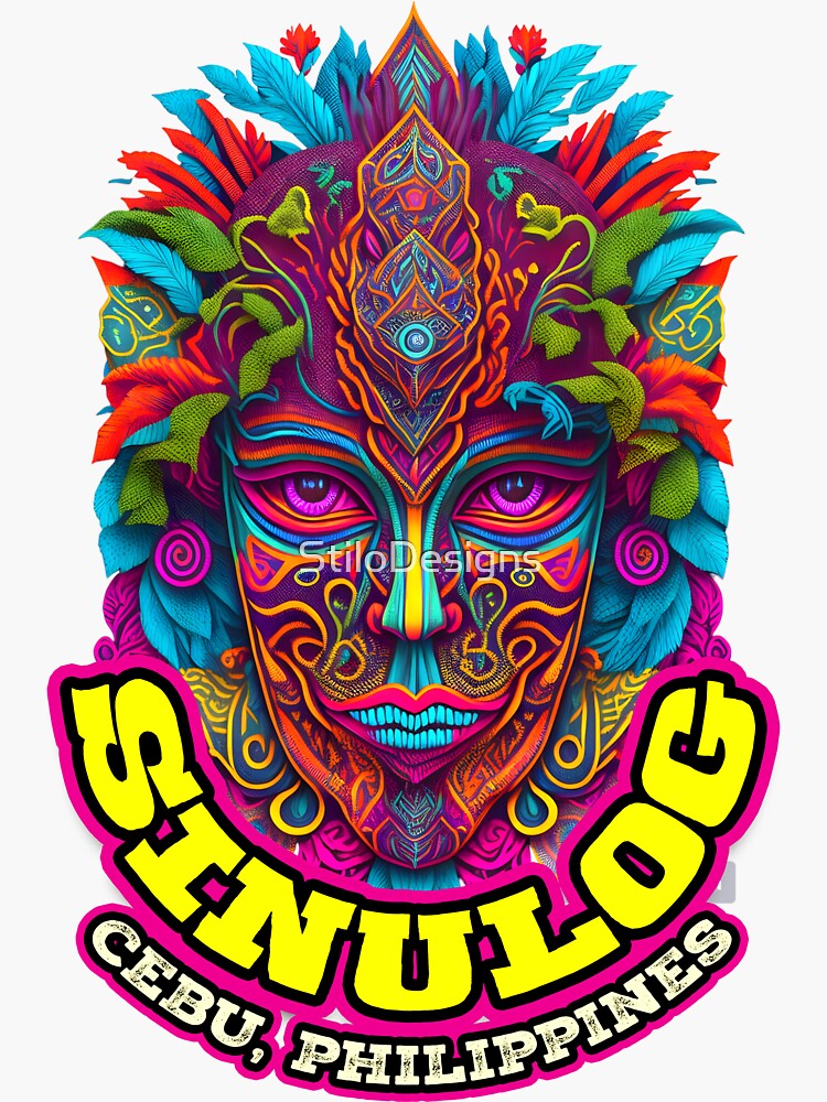 "SINULOG FESTIVAL DESIGNS" Sticker for Sale by StiloDesigns | Redbubble