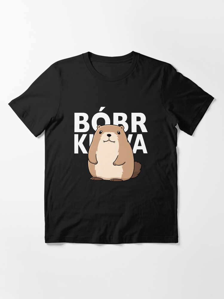 "Bobr Meme - Cute Funny Beaver" Essential T-Shirt for Sale by ...