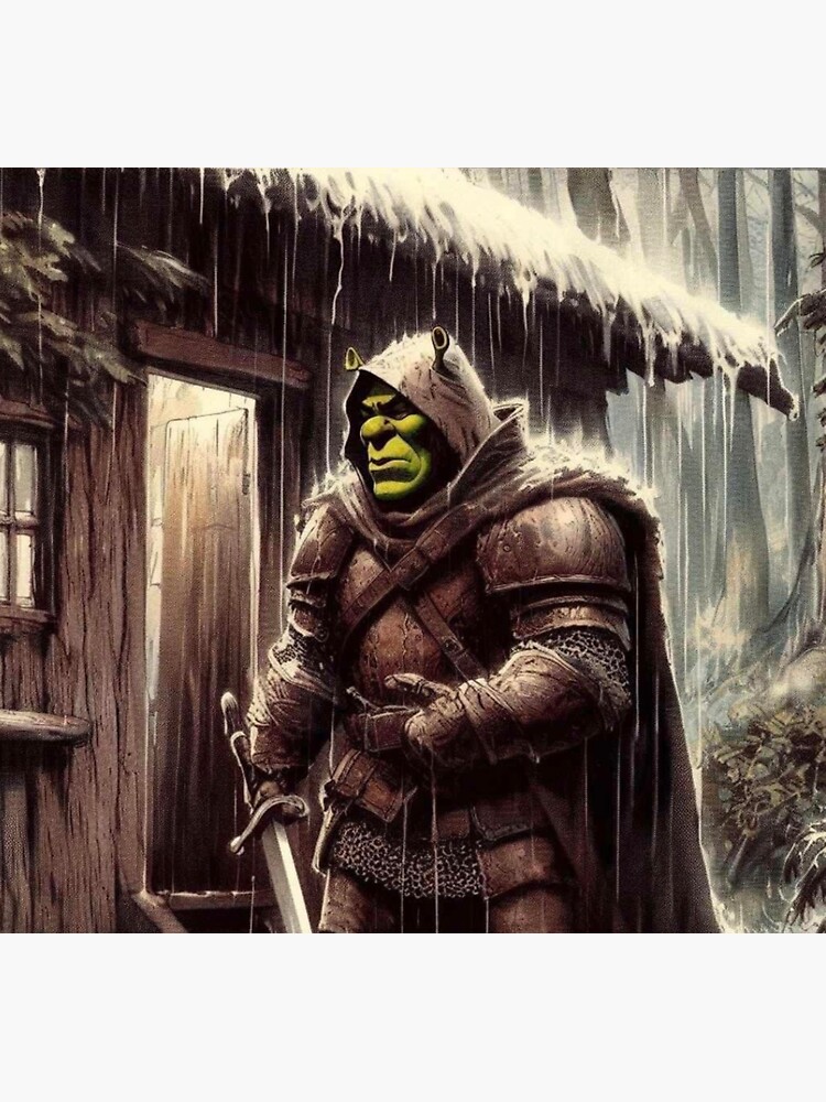 "Medieval Shrek (Shrekagorn)" Sticker for Sale by HedgeSide | Redbubble