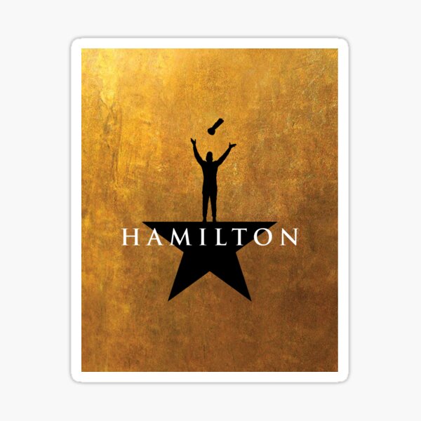 "Hamilton - Large Title (Trophy Toss) | " Sticker for Sale by ...