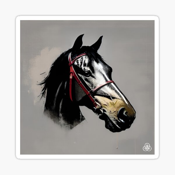 "Horse 134" Sticker for Sale by RGBprints | Redbubble