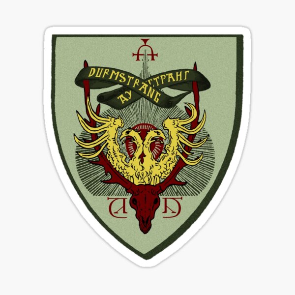 "Durmstrang Institute Crest - Academy of the Dark Arts" Sticker for ...