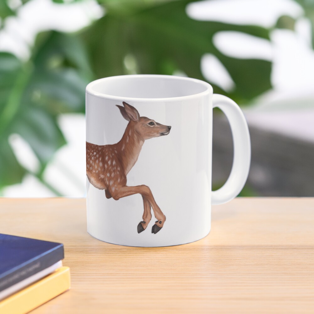 "Leaping Fawn" Sticker for Sale by Modsecai | Redbubble